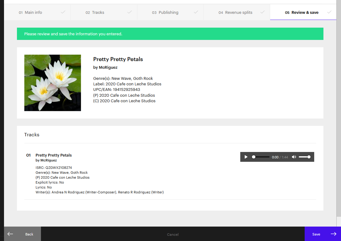 Creating a New Release – Soundrop Distribution